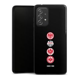 DeinDesign Galaxy A52s 5G Handy Slim Case extra d&uuml;nn Silikon Handyh&uuml;lle schwarz H&uuml;lle Eintracht Frankfurt Soccer Sge Silikon Slim Case