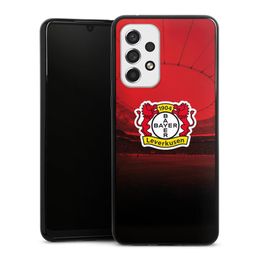 DeinDesign Galaxy A33 5G Handy Slim Case extra d&uuml;nn Silikon Handyh&uuml;lle schwarz H&uuml;lle Bayer 04 Leverkusen Official Licensed Product Stadium Silikon Slim Case