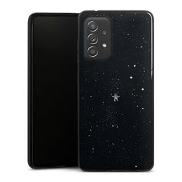 DeinDesign Galaxy A52s 5G Handy Slim Case extra d&uuml;nn Silikon Handyh&uuml;lle schwarz H&uuml;lle Space Weltall Astronaut Silikon Slim Case