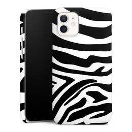 DeinDesign iPhone 12 mini Handy Premium Case Smartphone Handyh&uuml;lle Schutzh&uuml;lle matt Animal Look Zebra Animal Print Premium Case