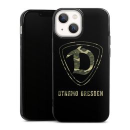 DeinDesign iPhone 13 Mini Handy Slim Case extra d&uuml;nn Silikon Handyh&uuml;lle schwarz H&uuml;lle Sgd Official Licensed Product Sg Dynamo Dresden Silikon Slim Case