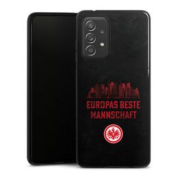 DeinDesign Galaxy A52s 5G Handy Slim Case extra d&uuml;nn Silikon Handyh&uuml;lle schwarz H&uuml;lle European Cup Eintracht Frankfurt Merchandise Silikon Slim Case