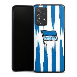 DeinDesign Galaxy A52s 5G Handy Slim Case extra d&uuml;nn Silikon Handyh&uuml;lle schwarz H&uuml;lle Bundesliga Hertha Bsc Official Licensed Product Silikon Slim Case