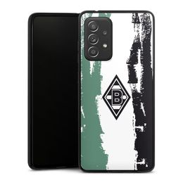 DeinDesign Galaxy A52s 5G Handy Slim Case extra d&uuml;nn Silikon Handyh&uuml;lle schwarz H&uuml;lle Official Licensed Product Borussia M&ouml;nchengladbach Coat Of Arms Silikon 