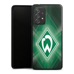 DeinDesign Galaxy A52s 5G Handy Slim Case extra d&uuml;nn Silikon Handyh&uuml;lle schwarz H&uuml;lle Sv Werder Bremen Coat Of Arms Official Licensed Product Silikon Slim Case