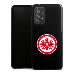 DeinDesign Galaxy A52s 5G Handy Slim Case extra d&uuml;nn Silikon Handyh&uuml;lle schwarz H&uuml;lle Sge Eintracht Frankfurt Eagle Silikon Slim Case