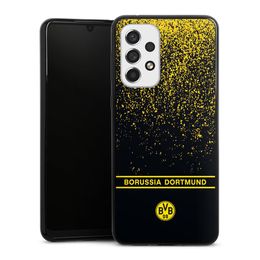 DeinDesign Galaxy A33 5G Handy Slim Case extra d&uuml;nn Silikon Handyh&uuml;lle schwarz H&uuml;lle Bvb Ombre Borussia Dortmund Silikon Slim Case