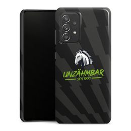 DeinDesign Galaxy A52s 5G Handy Premium Case Smartphone Handyh&uuml;lle Schutzh&uuml;lle gl&auml;nzend Official Licensed Product Borussia M&ouml;nchengladbach Horse Premium Case