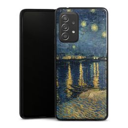 DeinDesign Galaxy A52s 5G Handy Slim Case extra d&uuml;nn Silikon Handyh&uuml;lle schwarz H&uuml;lle Kunst Painting Silikon Slim Case