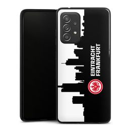 DeinDesign Galaxy A52s 5G Handy Slim Case extra d&uuml;nn Silikon Handyh&uuml;lle schwarz H&uuml;lle Eintracht Frankfurt Sge Official Licensed Product Silikon Slim Case