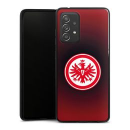 DeinDesign Galaxy A52s 5G Handy Slim Case extra d&uuml;nn Silikon Handyh&uuml;lle schwarz H&uuml;lle Official Licensed Product Coat Of Arms Eintracht Frankfurt Silikon Slim 