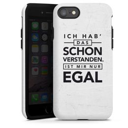 DeinDesign iPhone SE (2020) Handy Panzer Handyh&uuml;lle robuste Outdoor H&uuml;lle Schutzh&uuml;lle gl&auml;nzend Spruch Sayings Statement Tough Case