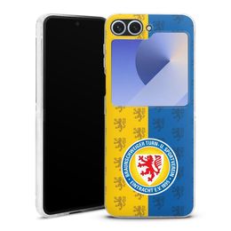 DeinDesign Galaxy Z Flip 7 FE Handy Hard Case Schutzh&uuml;lle transparent Smartphone Handy H&uuml;lle Official Licensed Product Eintracht Braunschweig Logo Hard Case