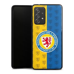DeinDesign Galaxy A52s 5G Handy Slim Case extra d&uuml;nn Silikon Handyh&uuml;lle schwarz H&uuml;lle Logo Eintracht Braunschweig Official Licensed Product Silikon Slim Case