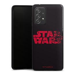 DeinDesign Galaxy A52s 5G Handy Slim Case extra d&uuml;nn Silikon Handyh&uuml;lle schwarz H&uuml;lle Star Wars Merchandise Logo Silikon Slim Case