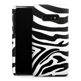 DeinDesign Galaxy S10e Handy Premium Case Smartphone Handyh&uuml;lle Schutzh&uuml;lle matt Animal Look Zebra Animal Print Premium Case