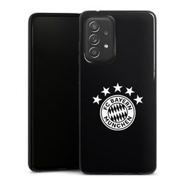 DeinDesign Galaxy A52s 5G Handy Slim Case extra d&uuml;nn Silikon Handyh&uuml;lle schwarz H&uuml;lle Fcb Transparent Fc Bayern M&uuml;nchen Silikon Slim Case