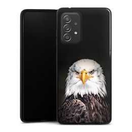 DeinDesign Galaxy A52s 5G Handy Slim Case extra d&uuml;nn Silikon Handyh&uuml;lle schwarz H&uuml;lle Animals Eagle Bird Silikon Slim Case
