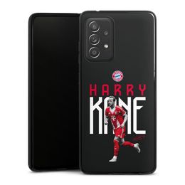 DeinDesign Galaxy A52s 5G Handy Slim Case extra d&uuml;nn Silikon Handyh&uuml;lle schwarz H&uuml;lle Fc Bayern M&uuml;nchen Official Licensed Product Harry Kane Silikon Slim Case