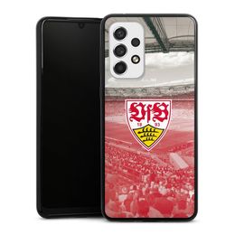 DeinDesign Galaxy A33 5G Handy Slim Case extra d&uuml;nn Silikon Handyh&uuml;lle schwarz H&uuml;lle Official Licensed Product Vfb Stuttgart Stadium Silikon Slim Case