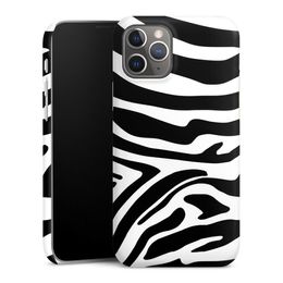 DeinDesign iPhone 12 Pro Handy Premium Case Smartphone Handyh&uuml;lle Schutzh&uuml;lle matt Animal Look Zebra Animal Print Premium Case