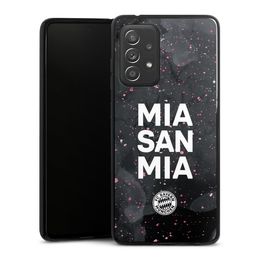 DeinDesign Galaxy A52s 5G Handy Slim Case extra d&uuml;nn Silikon Handyh&uuml;lle schwarz H&uuml;lle Mia San Mia Girl Style Fc Bayern M&uuml;nchen Silikon Slim Case
