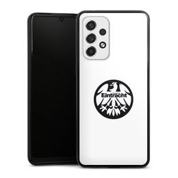 DeinDesign Galaxy A33 5G Handy Slim Case extra d&uuml;nn Silikon Handyh&uuml;lle schwarz H&uuml;lle Eintracht Frankfurt Logo Eagle Silikon Slim Case