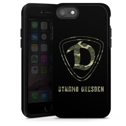DeinDesign iPhone SE (2020) Handy Panzer Handyh&uuml;lle robuste Outdoor H&uuml;lle Schutzh&uuml;lle gl&auml;nzend Sg Dynamo Dresden Official Licensed Product Sgd Tough Case