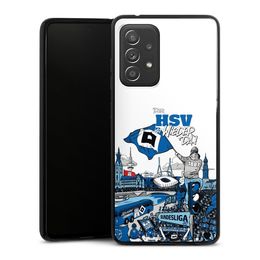 DeinDesign Galaxy A52s 5G Handy Slim Case extra d&uuml;nn Silikon Handyh&uuml;lle schwarz H&uuml;lle Ascent Hamburger Sv Official Licensed Product Silikon Slim Case