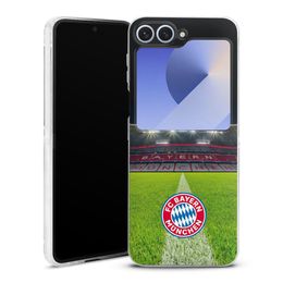 DeinDesign Galaxy Z Flip 6 Handy Hard Case Schutzh&uuml;lle transparent Smartphone Handy H&uuml;lle Stadium Fcb Fc Bayern M&uuml;nchen Hard Case