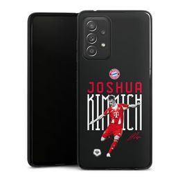 DeinDesign Galaxy A52s 5G Handy Slim Case extra d&uuml;nn Silikon Handyh&uuml;lle schwarz H&uuml;lle Official Licensed Product Fc Bayern M&uuml;nchen Kimmich Silikon Slim Case