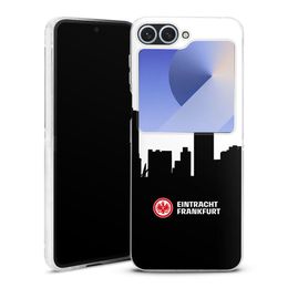 DeinDesign Galaxy Z Flip 6 Handy Hard Case Schutzh&uuml;lle transparent Smartphone Handy H&uuml;lle Official Licensed Product Sge Eintracht Frankfurt Hard Case