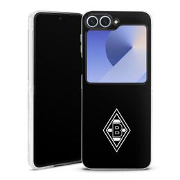 DeinDesign Galaxy Z Flip 6 Handy Hard Case Schutzh&uuml;lle transparent Smartphone Handy H&uuml;lle Coat Of Arms Gladbach Borussia M&ouml;nchengladbach Hard Case