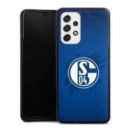 DeinDesign Galaxy A33 5G Handy Slim Case extra d&uuml;nn Silikon Handyh&uuml;lle schwarz H&uuml;lle Schalke 04 Official Licensed Product Fc Schalke 04 Silikon Slim Case