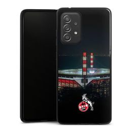 DeinDesign Galaxy A52s 5G Handy Slim Case extra d&uuml;nn Silikon Handyh&uuml;lle schwarz H&uuml;lle Stadium 1. Fc K&ouml;ln Official Licensed Product Silikon Slim Case