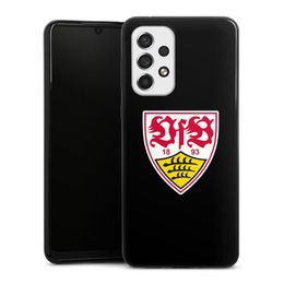 DeinDesign Galaxy A33 5G Handy Slim Case extra d&uuml;nn Silikon Handyh&uuml;lle schwarz H&uuml;lle Coat Of Arms Vfb Stuttgart Official Licensed Product Silikon Slim Case