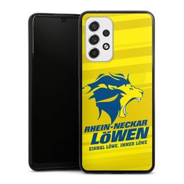 DeinDesign Galaxy A33 5G Handy Slim Case extra d&uuml;nn Silikon Handyh&uuml;lle schwarz H&uuml;lle Rnl Official Licensed Product Rhein-Neckar-L&ouml;wen Silikon Slim Case