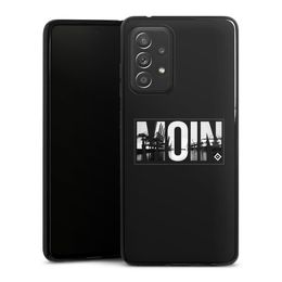 DeinDesign Galaxy A52s 5G Handy Slim Case extra d&uuml;nn Silikon Handyh&uuml;lle schwarz H&uuml;lle Hamburger Sv Hsv Official Licensed Product Silikon Slim Case