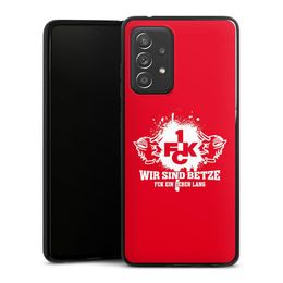 DeinDesign Galaxy A52s 5G Handy Slim Case extra d&uuml;nn Silikon Handyh&uuml;lle schwarz H&uuml;lle 1. Fc Kaiserslautern Spruch Official Licensed Product Silikon Slim Case