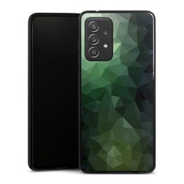 DeinDesign Galaxy A52s 5G Handy Slim Case extra d&uuml;nn Silikon Handyh&uuml;lle schwarz H&uuml;lle Tarnmuster Geometric Mosaic Silikon Slim Case