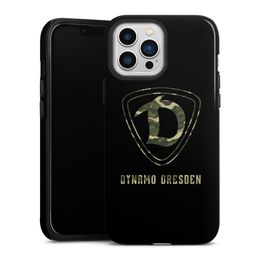 DeinDesign iPhone 13 Pro Max Handy Panzer Handyh&uuml;lle robuste Outdoor H&uuml;lle Schutzh&uuml;lle gl&auml;nzend Sgd Official Licensed Product Sg Dynamo Dresden Tough Case