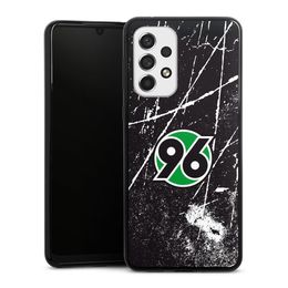 DeinDesign Galaxy A33 5G Handy Slim Case extra d&uuml;nn Silikon Handyh&uuml;lle schwarz H&uuml;lle H96 Hannover 96 Coat Of Arms Silikon Slim Case