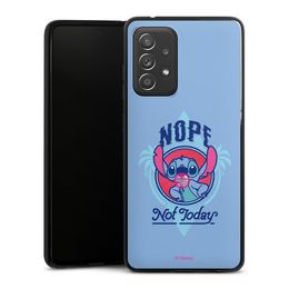 DeinDesign Galaxy A52s 5G Handy Slim Case extra d&uuml;nn Silikon Handyh&uuml;lle schwarz H&uuml;lle Disney Sayings Lilo & Stitch Silikon Slim Case