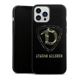 DeinDesign iPhone 13 Pro Max Handy Silikon H&uuml;lle Case schwarz Handyh&uuml;lle Sgd Official Licensed Product Sg Dynamo Dresden