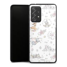 DeinDesign Galaxy A52s 5G Handy Slim Case extra d&uuml;nn Silikon Handyh&uuml;lle schwarz H&uuml;lle Disney Dumbo Bambi Silikon Slim Case