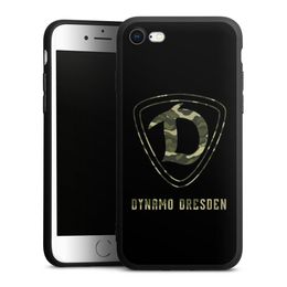 DeinDesign iPhone SE (2020) Handy Premium Silikon H&uuml;lle Handyh&uuml;lle schwarz Case Sgd Official Licensed Product Sg Dynamo Dresden Silikon Premium Case
