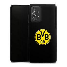 DeinDesign Galaxy A52s 5G Handy Slim Case extra d&uuml;nn Silikon Handyh&uuml;lle schwarz H&uuml;lle Logo Borussia Dortmund Bvb Silikon Slim Case