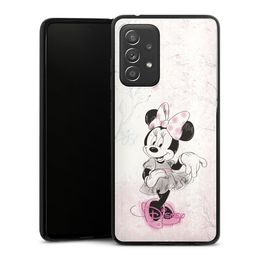 DeinDesign Galaxy A52s 5G Handy Slim Case extra d&uuml;nn Silikon Handyh&uuml;lle schwarz H&uuml;lle Vintage Minnie Mouse Disney Silikon Slim Case