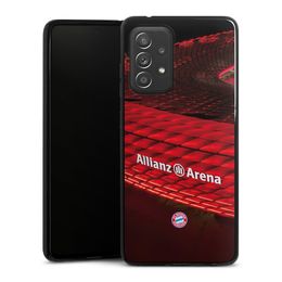 DeinDesign Galaxy A52s 5G Handy Slim Case extra d&uuml;nn Silikon Handyh&uuml;lle schwarz H&uuml;lle Fc Bayern M&uuml;nchen Stadium Fcb Silikon Slim Case