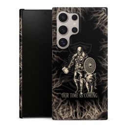 DeinDesign Galaxy S24 Ultra Handy Premium Case Smartphone Handyh&uuml;lle Schutzh&uuml;lle gl&auml;nzend Tv Show Designs Wikinger Vikings Premium Case